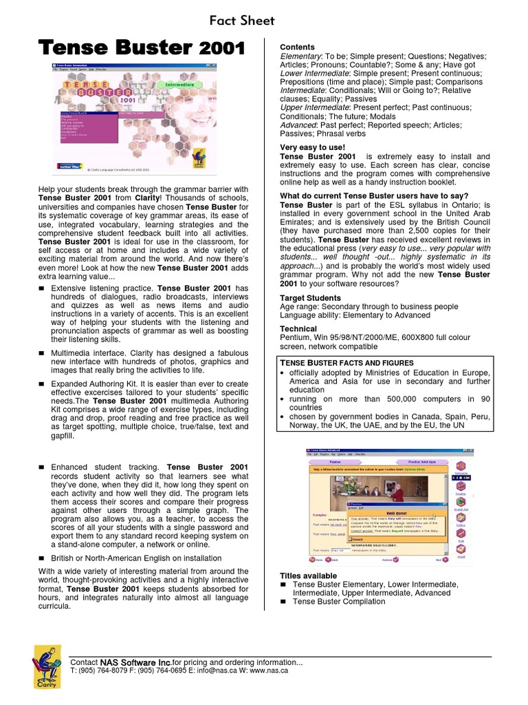 Tense Buster | PDF | Grammatical Tense | Language Mechanics