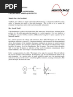 Tan Delta Test Procedure | PDF | Transformer | Manufactured Goods