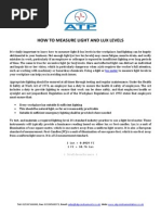 Lux Meter SOP for Pharma Facilities | PDF | Metre | Metrology