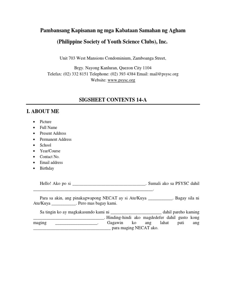 PSYSC Youth Promotes Science | PDF