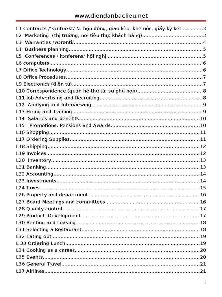 Toeic 600 Words | PDF