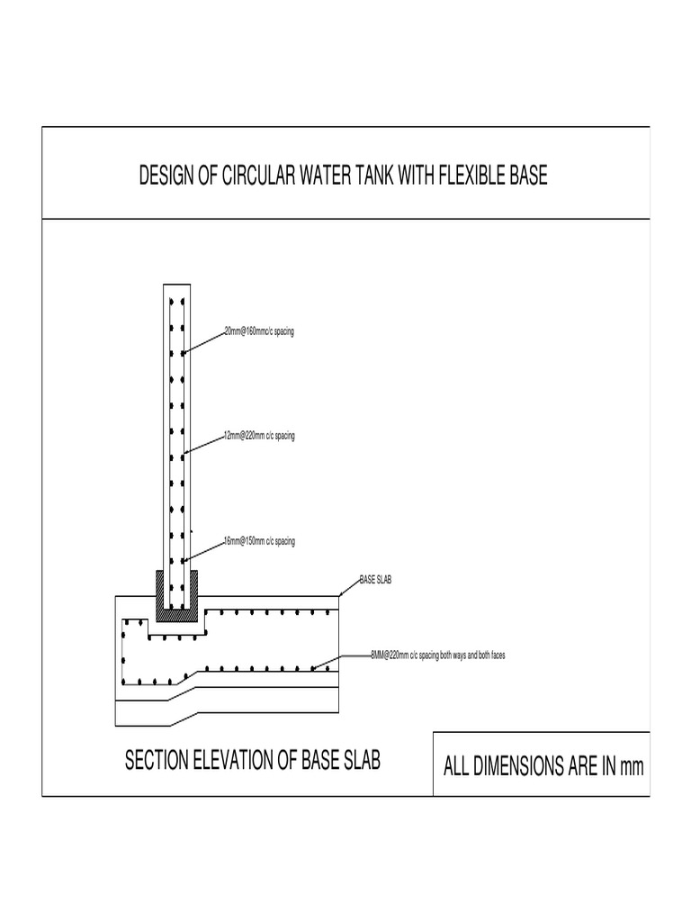 Circular Water Tank Base Slab Design | PDF
