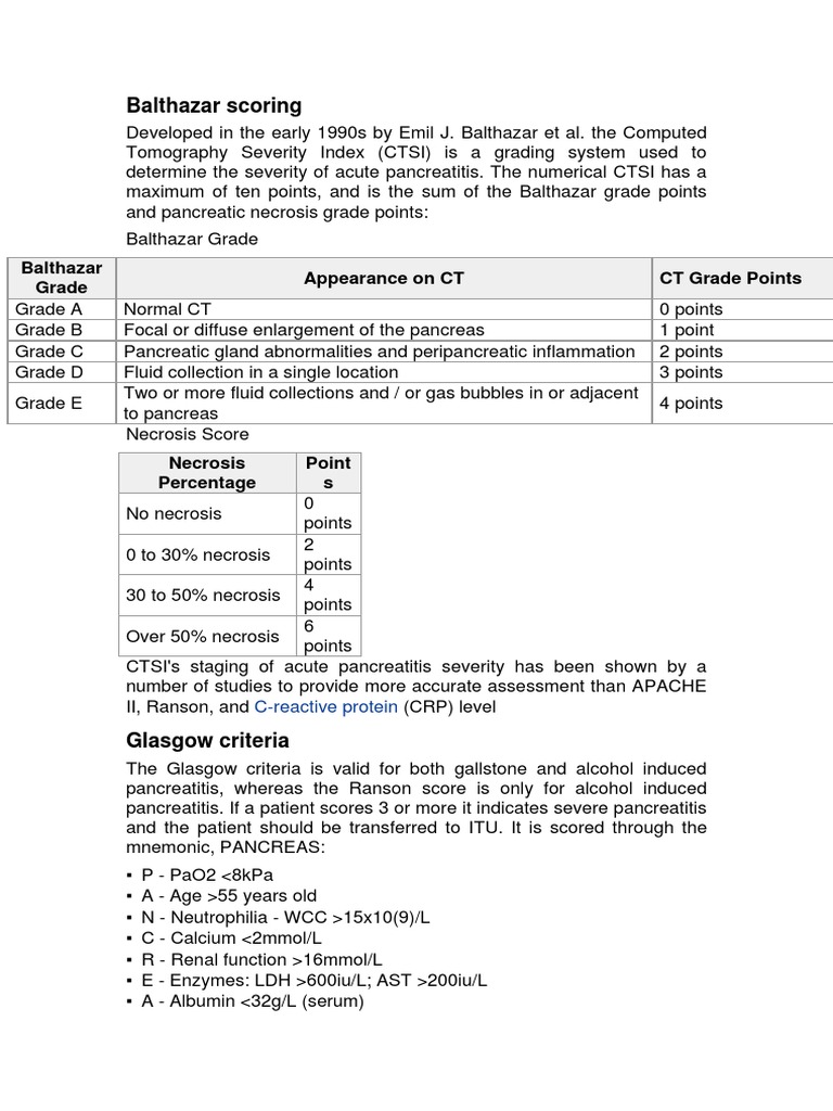 A Comparison of Scoring Systems for Determining the Severity of Acute ...