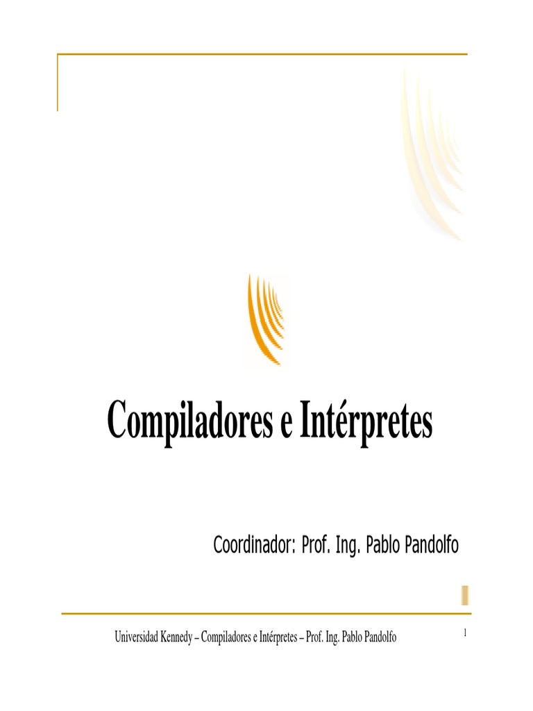 Compiladores e Intérpretes 2 | Lenguaje de programación | Compilador