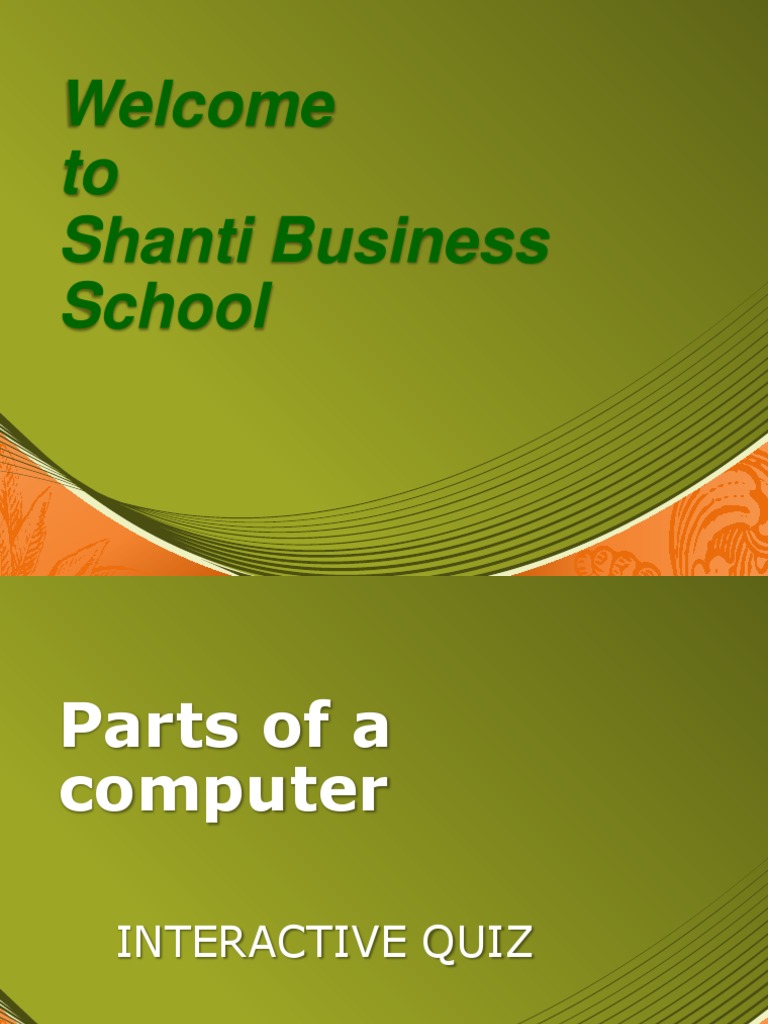 Parts of A Computer | PDF | Input/Output | Computer Hardware