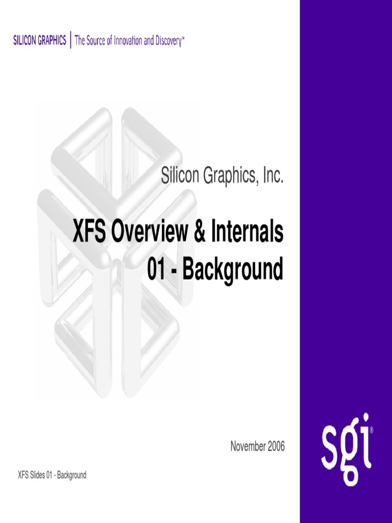 Xfs Filesystem Background | File System | Unix