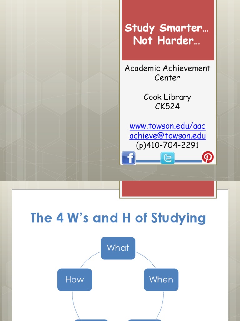 Study Smarter | PDF | Study Skills | Teaching And Learning