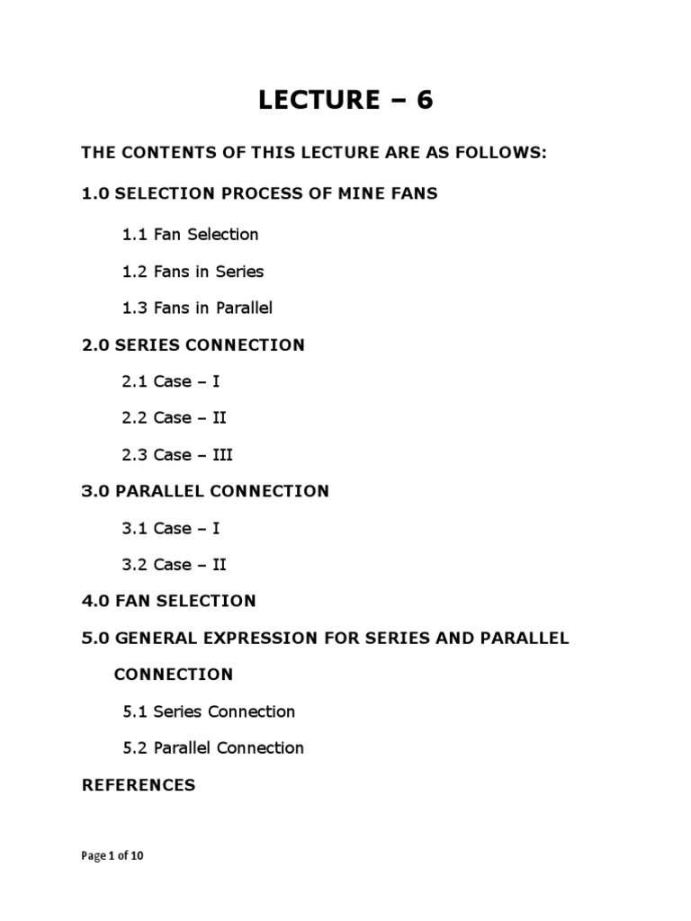 Mine Fan Selection and Configuration Guide | PDF | Mechanical Fan ...