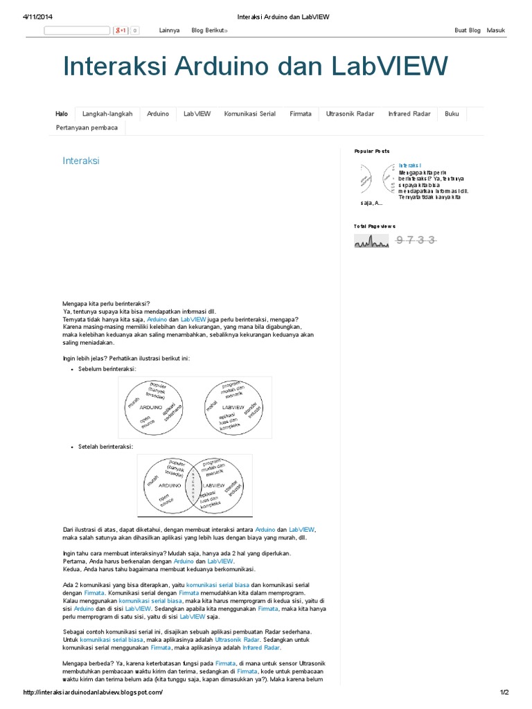 Interaksi Arduino Dan LabVIEW | PDF