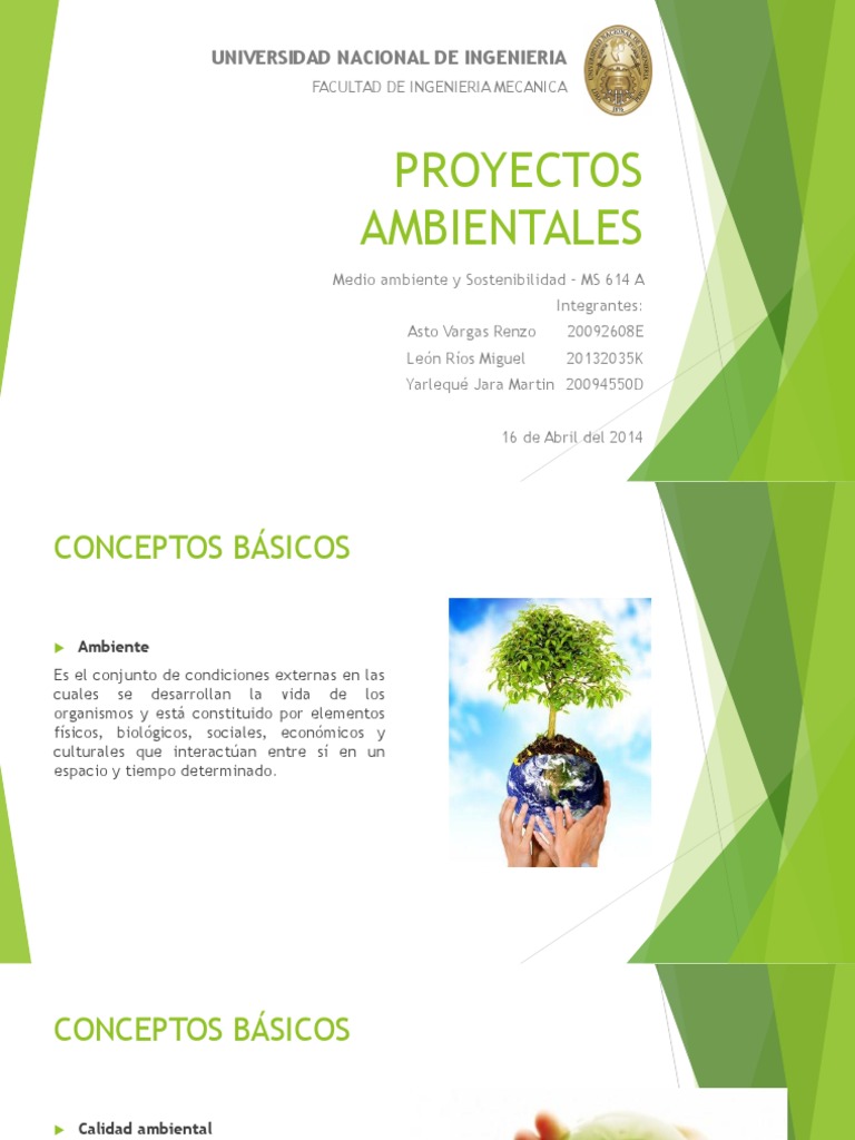 PROYECTOS AMBIENTALES | Entorno natural | Tecnología (general) | Prueba ...
