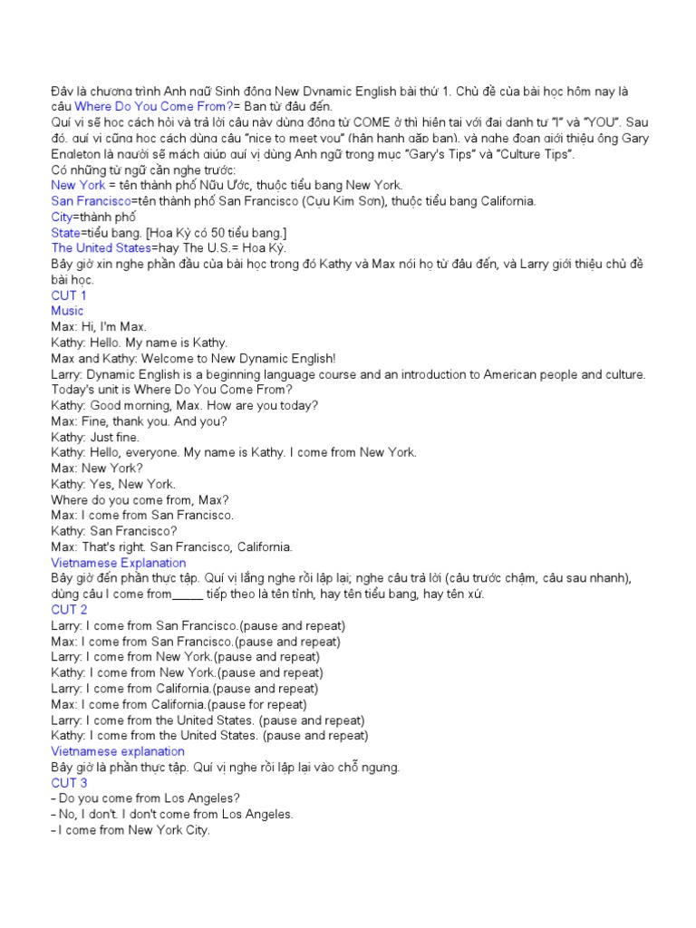 New Dynamic English | PDF
