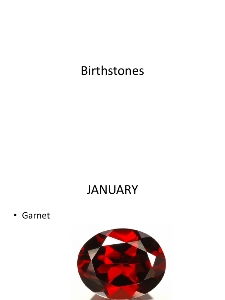 Birthstones Presentation | PDF