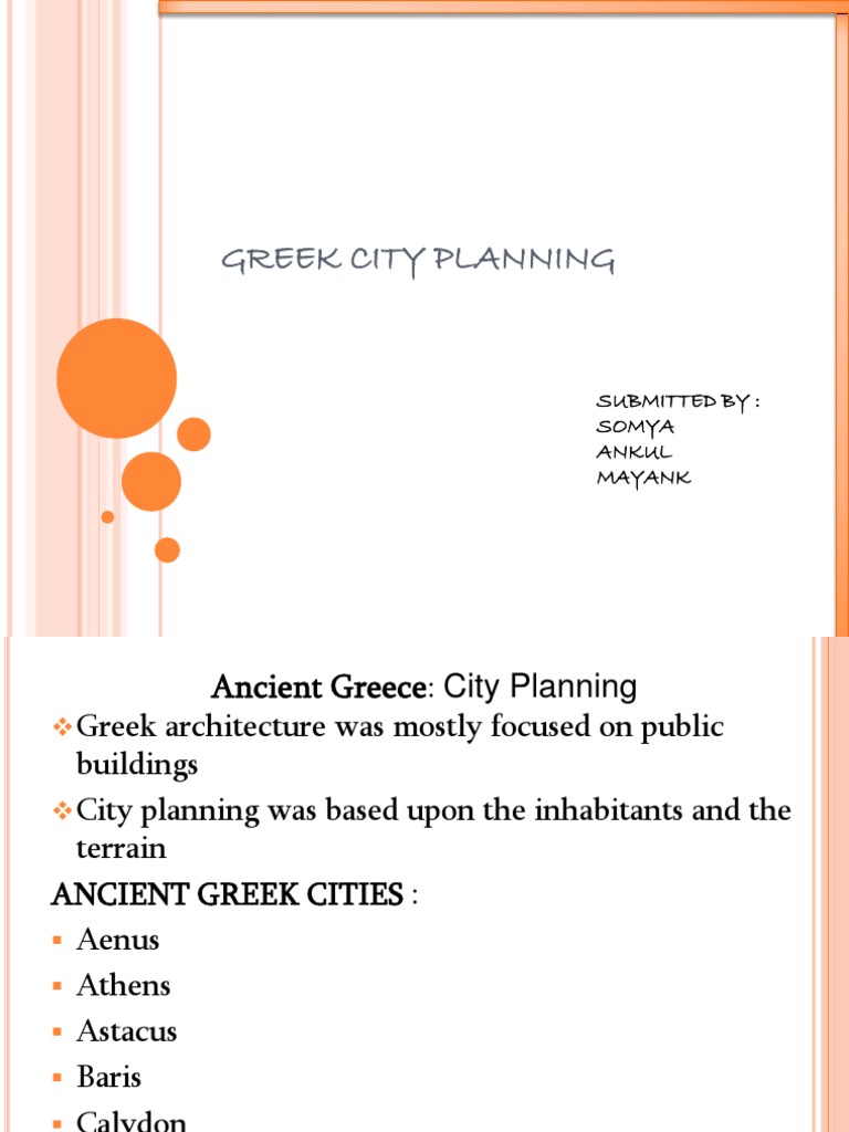 Greek City Planning | Athens | Ancient Greece