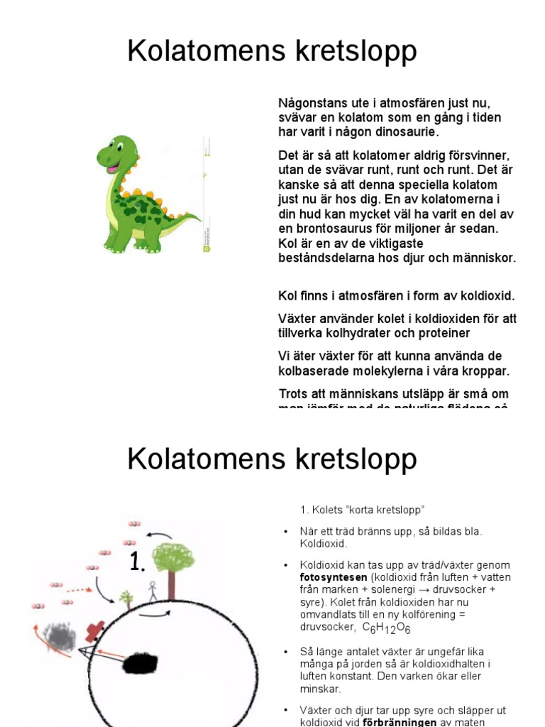Kolatomens Kretslopp | PDF