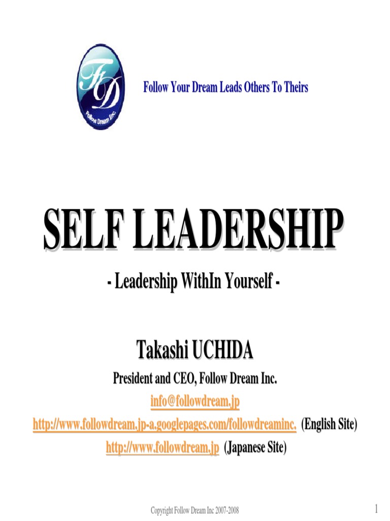 Self Leadership | PDF | Strategic Management | Leadership