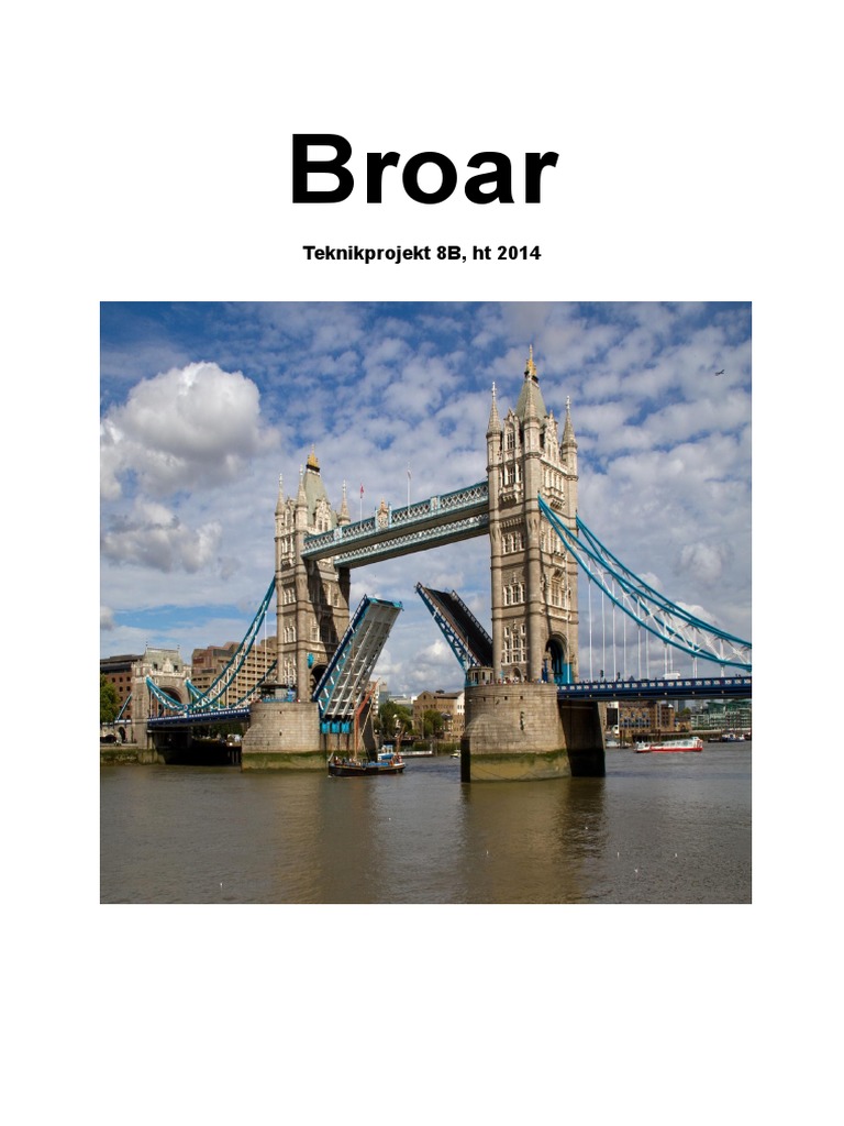 Bygga Broar I Teknik | PDF