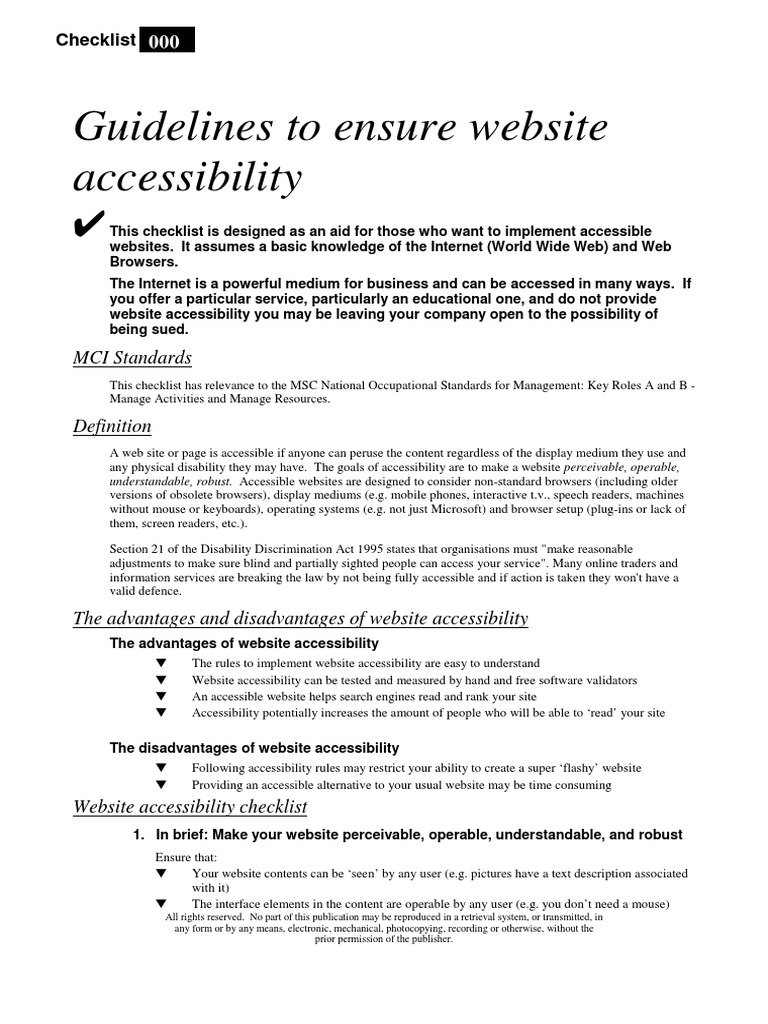 Accessibility | PDF | Accessibility | Websites