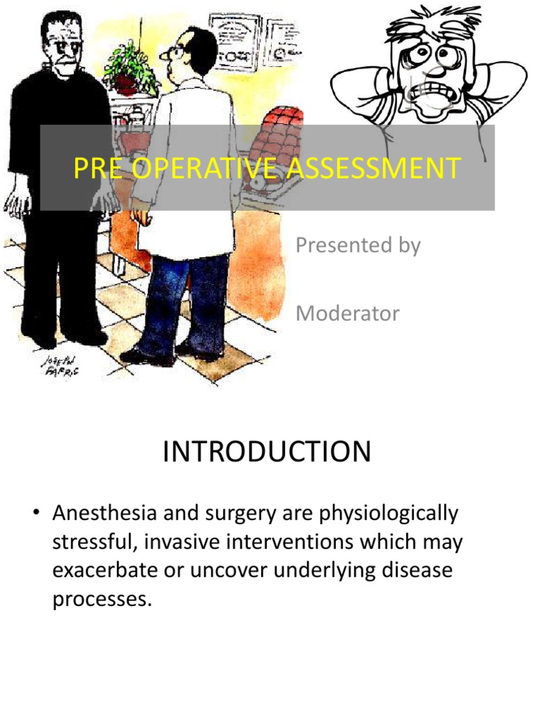 Pre Op Assessment | PDF