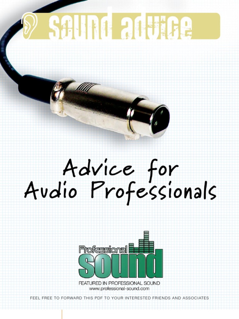 Advice For Audio Professionals | PDF