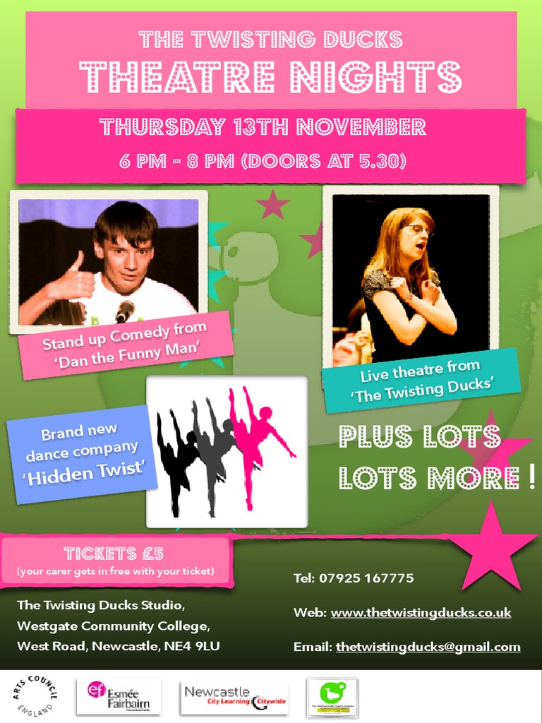 Twisting Ducks Theatre Night Event | PDF | Home & Garden