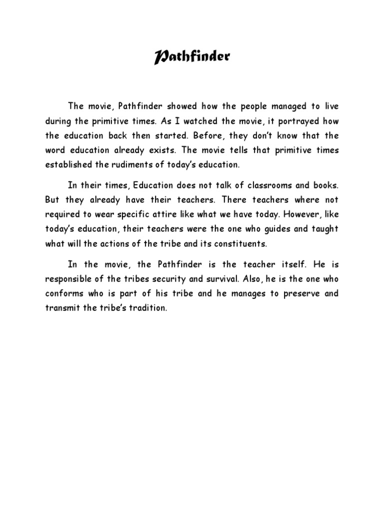 Pathfinder Reflection | PDF | Jason | Protestant Reformation