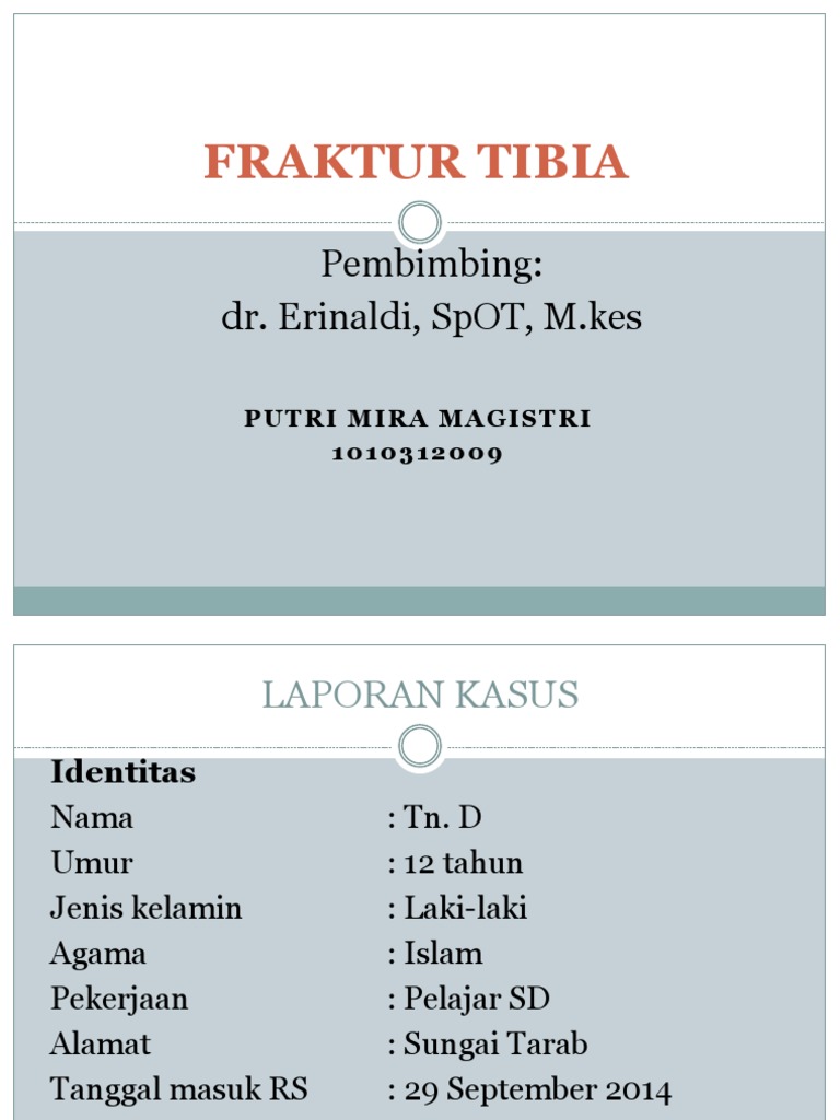 Fraktur Tibia | PDF