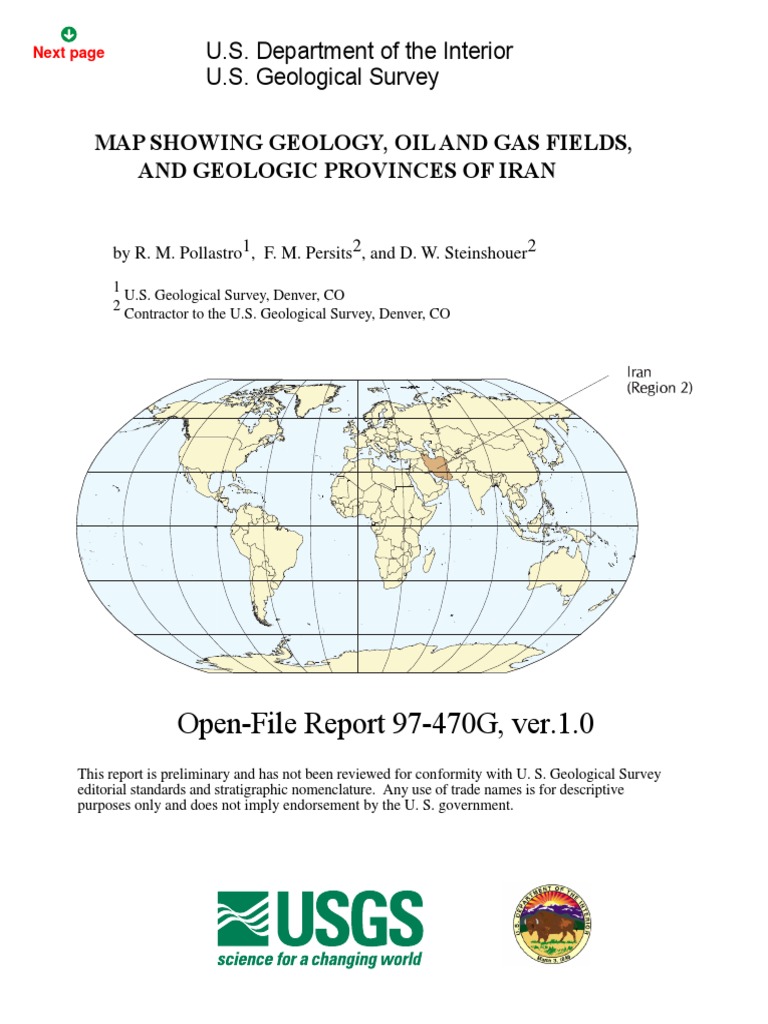 Map Showing Geology, Oil and Gas Fields, and Geologic Provinces of Iran ...