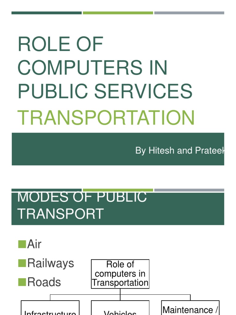 Role of Computers in Transport | PDF | Air Traffic Control | Train