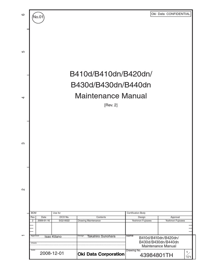 Oki B410, B420, B430, B440 - ServiceMan (2008) | PDF | Electrostatics ...