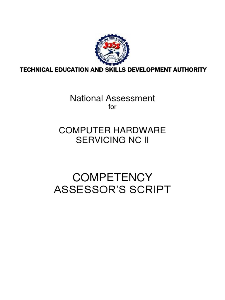 Assessment Script | PDF | Educational Technology | Competence (Human ...
