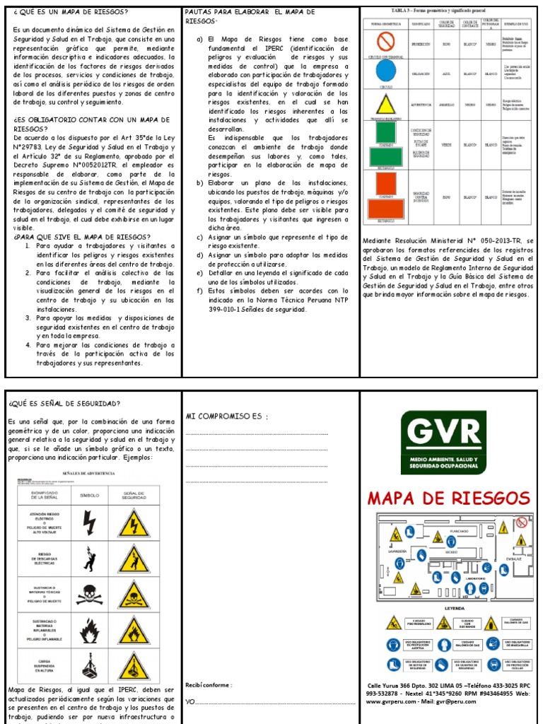 Guía del Mapa de Riesgos Laborales | PDF | Derecho laboral | La seguridad