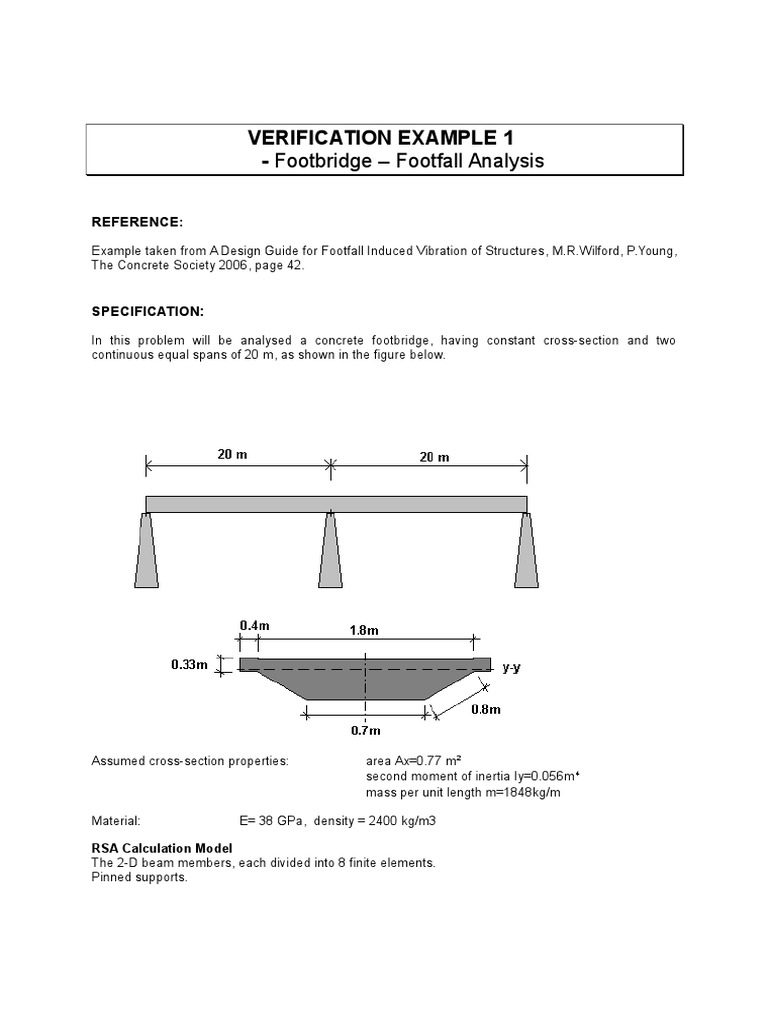 Footfall Verification Example | PDF | Normal Mode | Resonance