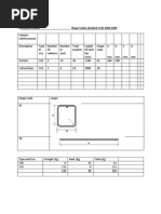 Rebar Shape Codes Chart - Without Bending Formula (Colour) | PDF