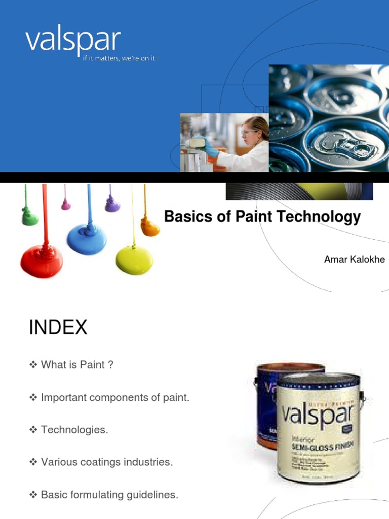 Basics of Paint Technology | PDF | Paint | Epoxy