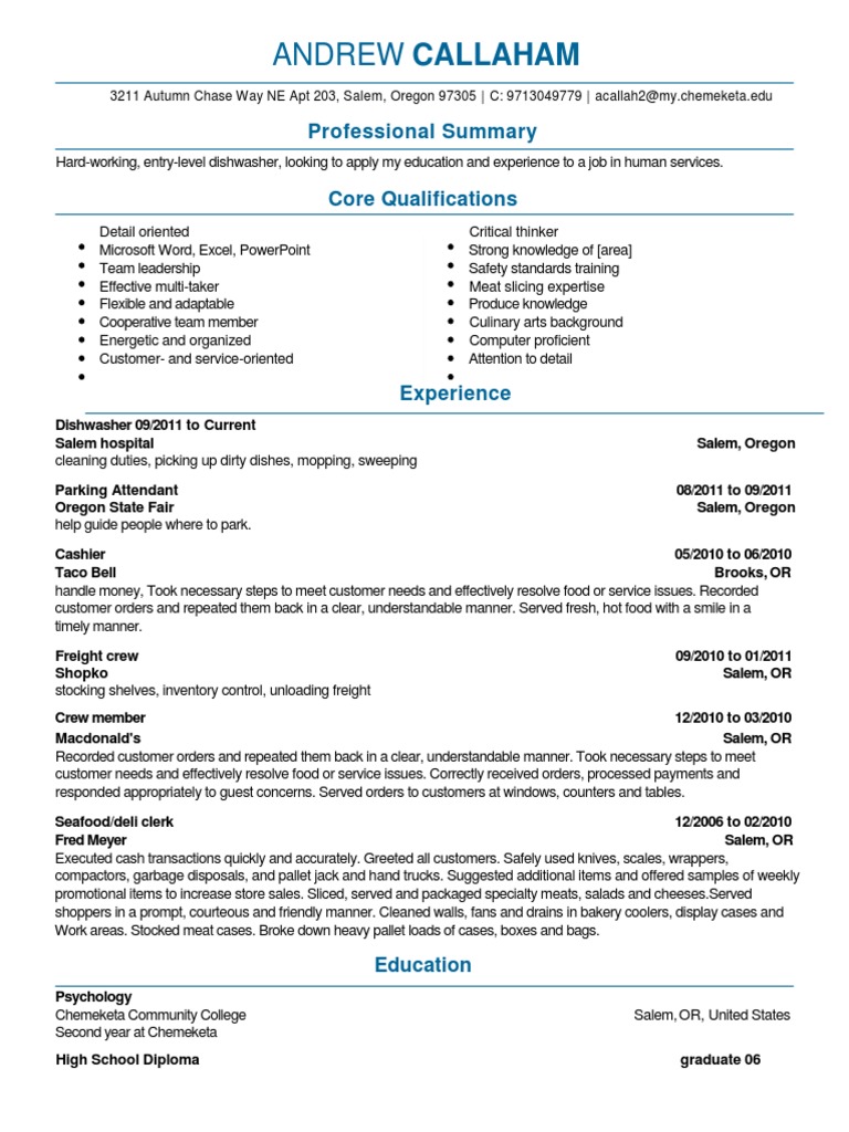 Andrew Callaham Resume | PDF