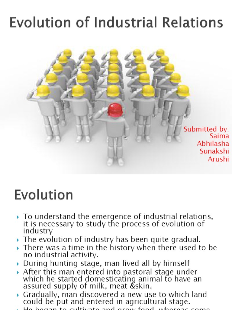 Evolution of Industrial Relations | PDF | Industrial Relations | Guild
