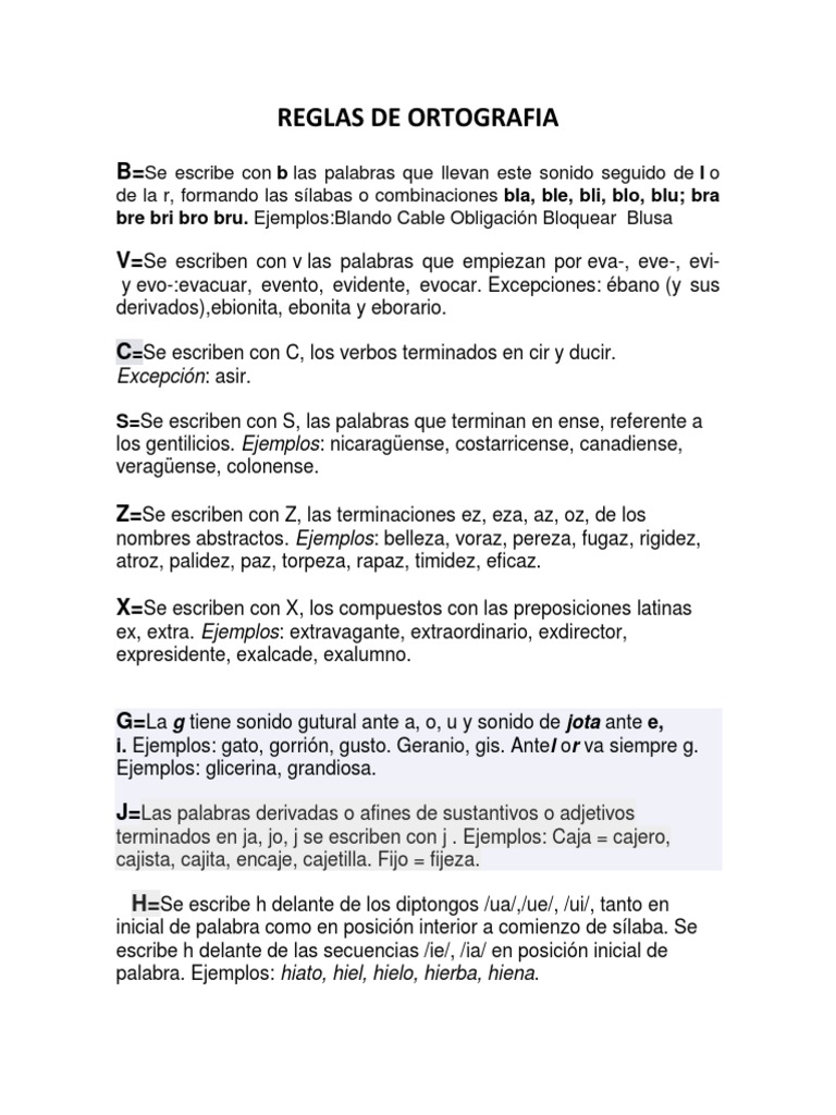 Reglas de Ortografia (INTRODUCCIÓN) | PDF | Vocal | Coma