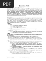 Elbow Examination OSCE Guide | PDF | Elbow | Anatomical Terms Of Motion