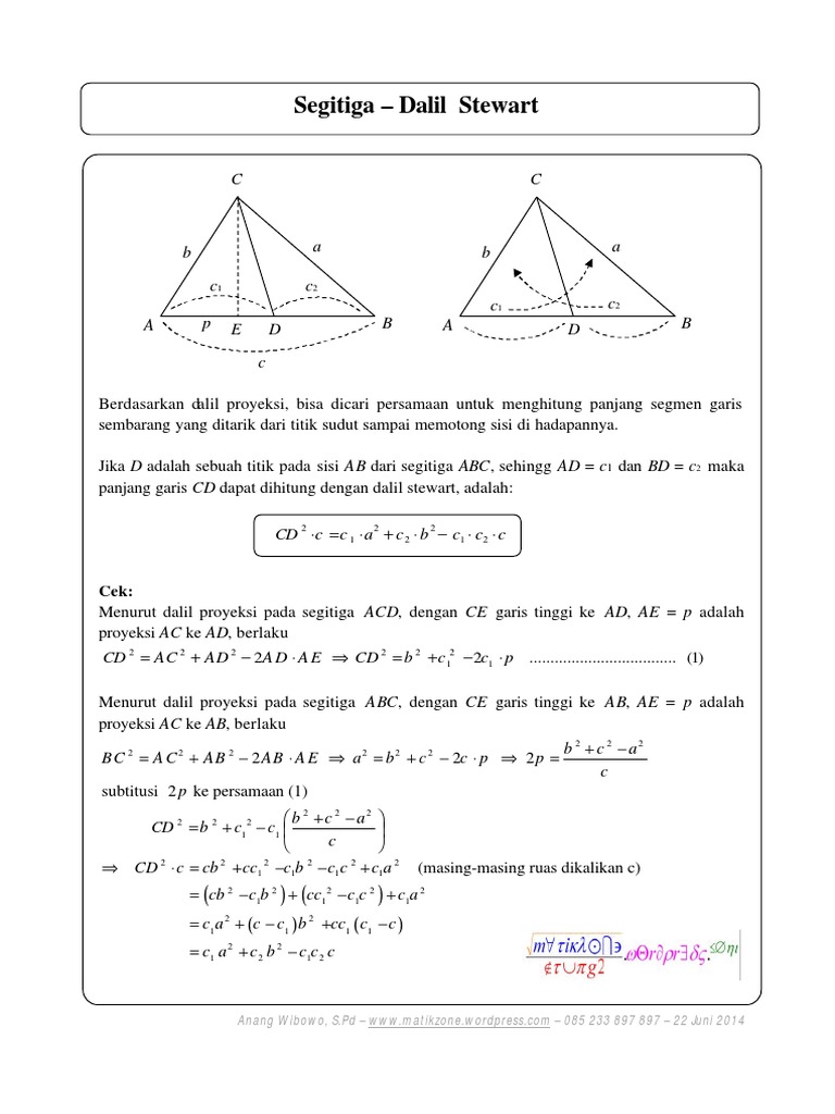 Segitiga Dalil Stewart | PDF | Metode & Bahan Ajar | Teknologi & Rekayasa