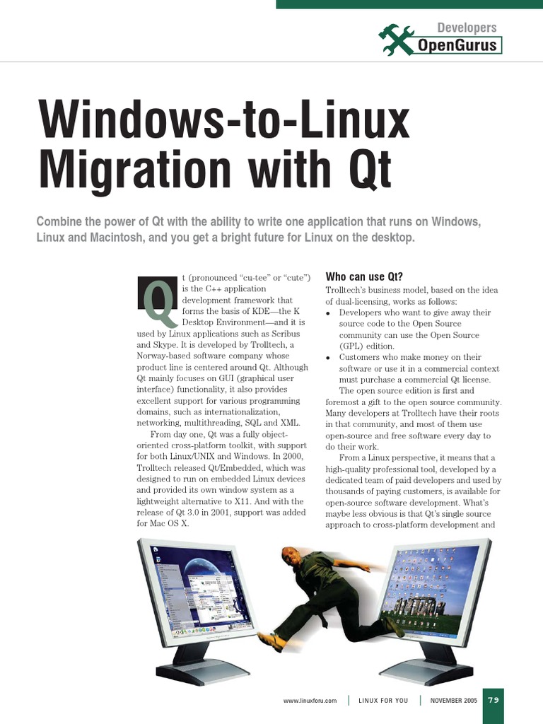 Windows-to-Linux Migration With QT | PDF | Linux | Graphical User ...