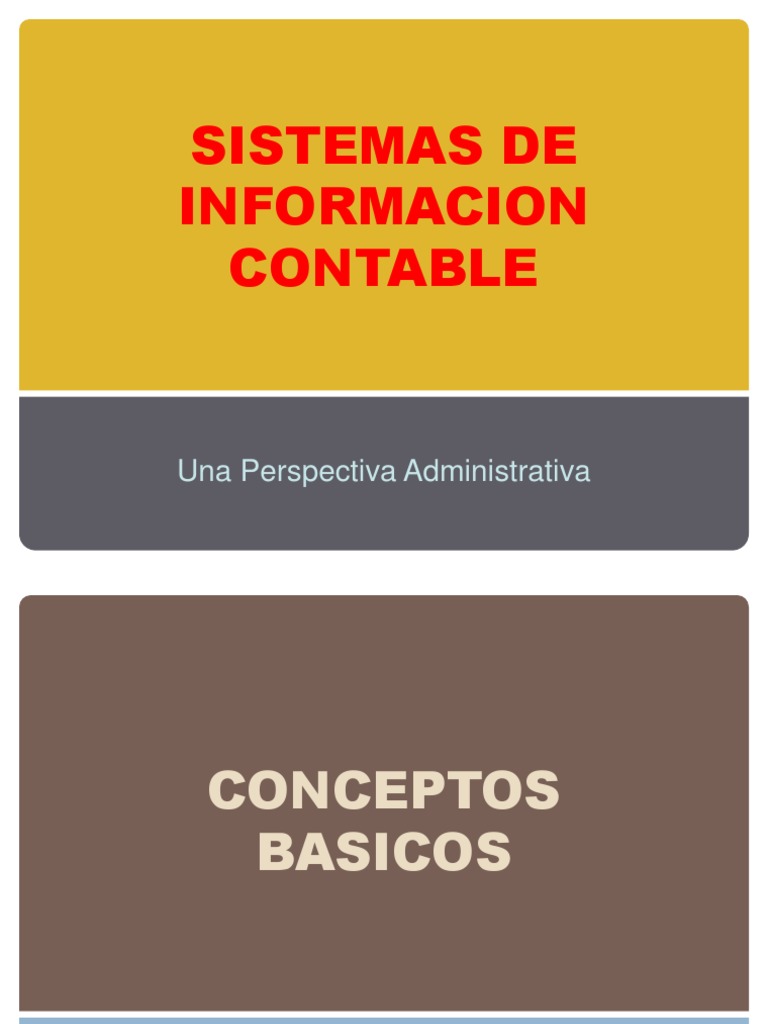 1 Sistemas de Informacion Contable 1 PDF | PDF | Información | Sistema de informacion