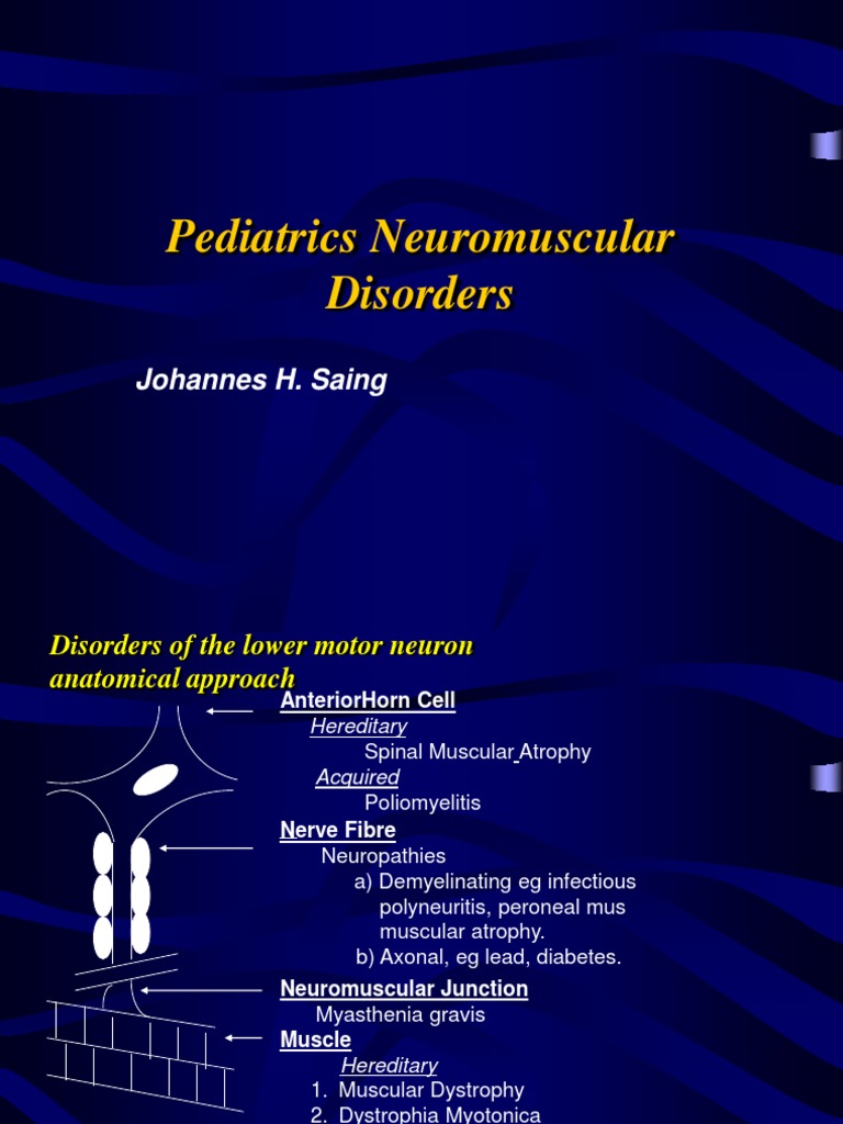 Pediatrics Neuromuscular Disorders: Lower Motor Neuron, GBS, Muscular ...