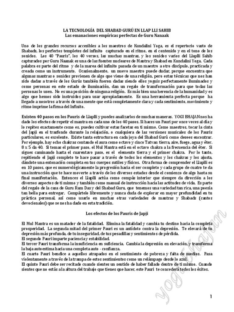 Efecto de Los Pauris en Llap Lli Sahib | PDF | Religión y creencia ...