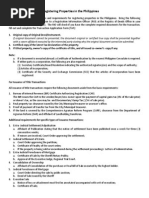 BIR Checklist of Documentary Requirements of Estate Tax | PDF