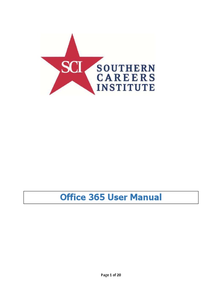 SCI Student Office 365 User Manual | PDF | Office 365 | Password
