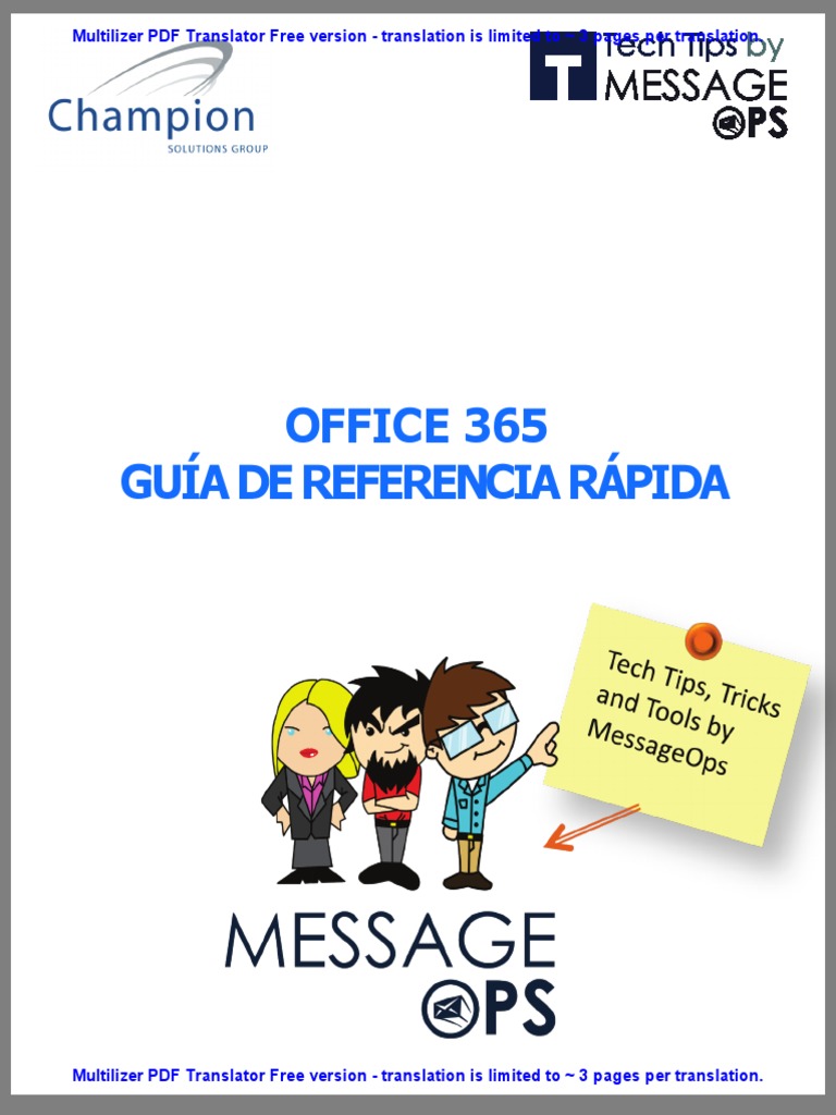 Office 365 Quick Reference | PDF | Domain Name | Office 365