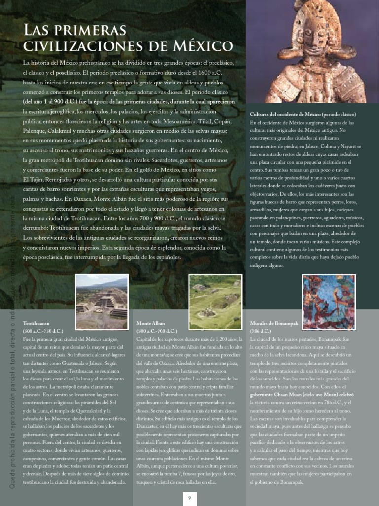 Las primeras civilizaciones de México