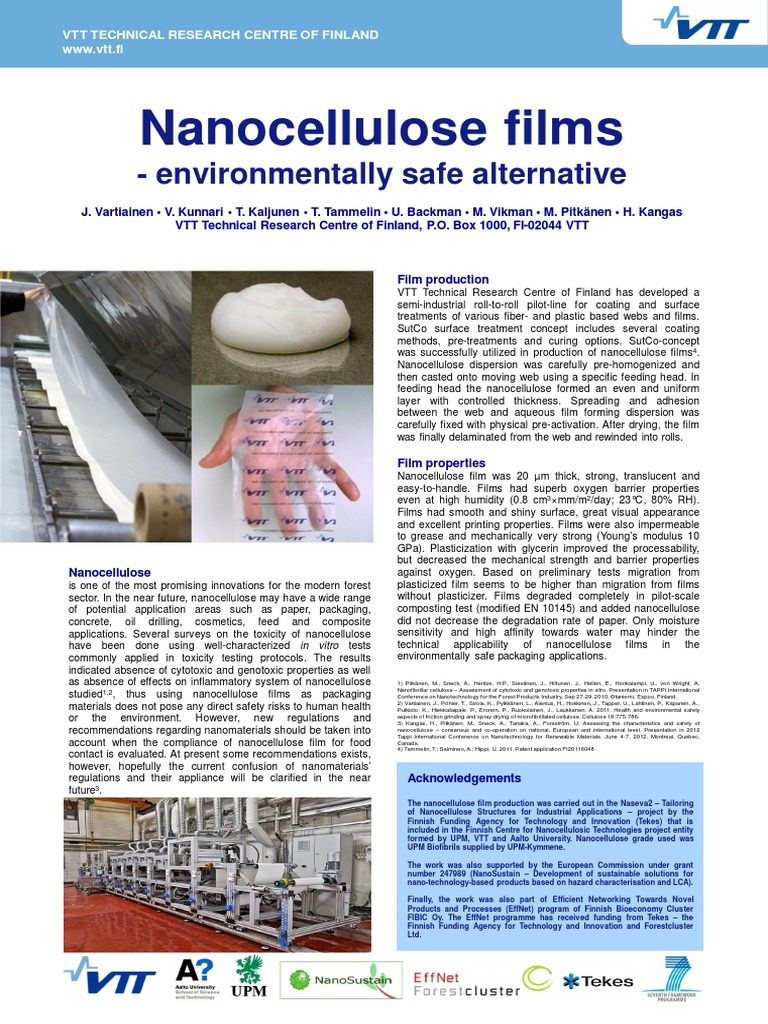 Nanocellulose films - environmentally safe alternative | Building ...