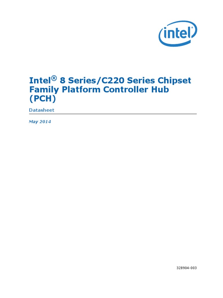 8 Series Chipset PCH Datasheet | PDF | Digital Electronics | Electronics