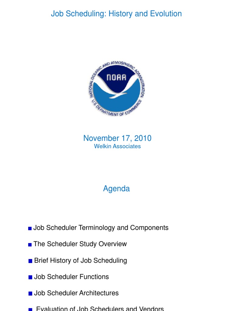 NESDIS Scheduler Presentation Welkin LBL V0.4 | PDF | Scheduling (Computing) | Command Line ...